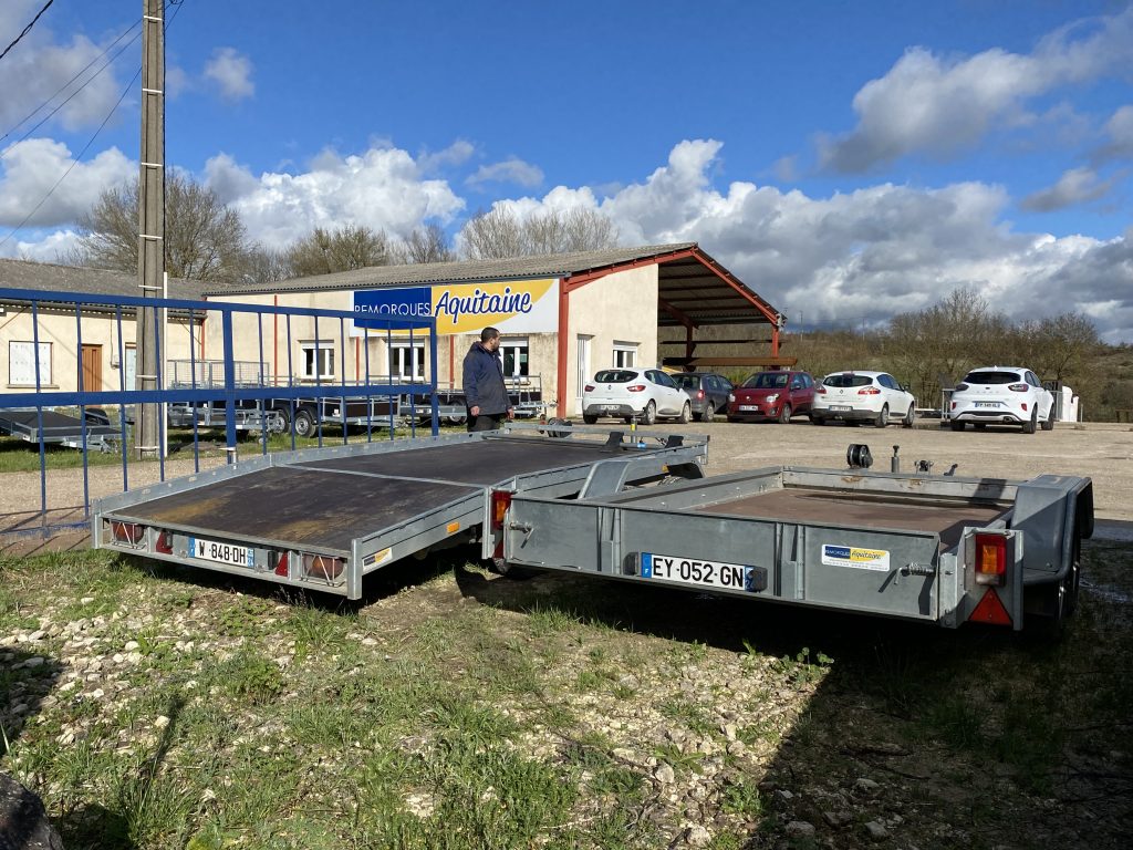 Remorque porte-engin 2t jusqu’à 3.5t – Locations Aquitaine